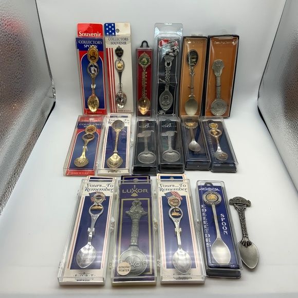 Vintage | Accents | Vintage Lot Of 7 Collectible Spoons From Nevada Las ...